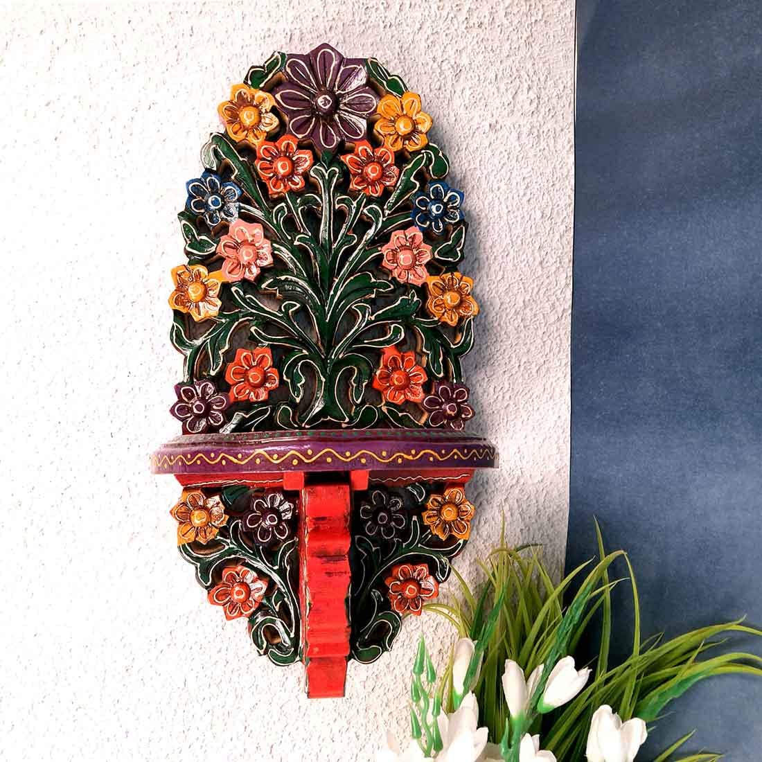 Wall Shelves Wooden Stand Hangings Wood Shelf Stands for Showpieces ...