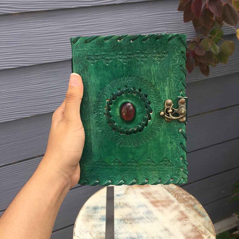Embossed Leather Diary 7 Inch/ Personal Journal/ Notebook - Etsy