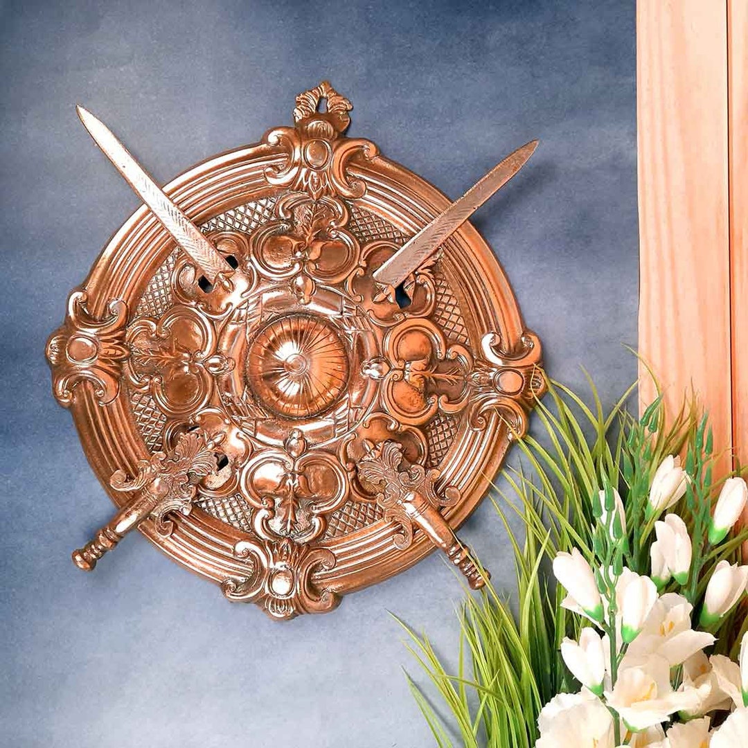 Swords & Shield Set Bahubali Design Dhal Talwar Wall Mount Hangings for ...