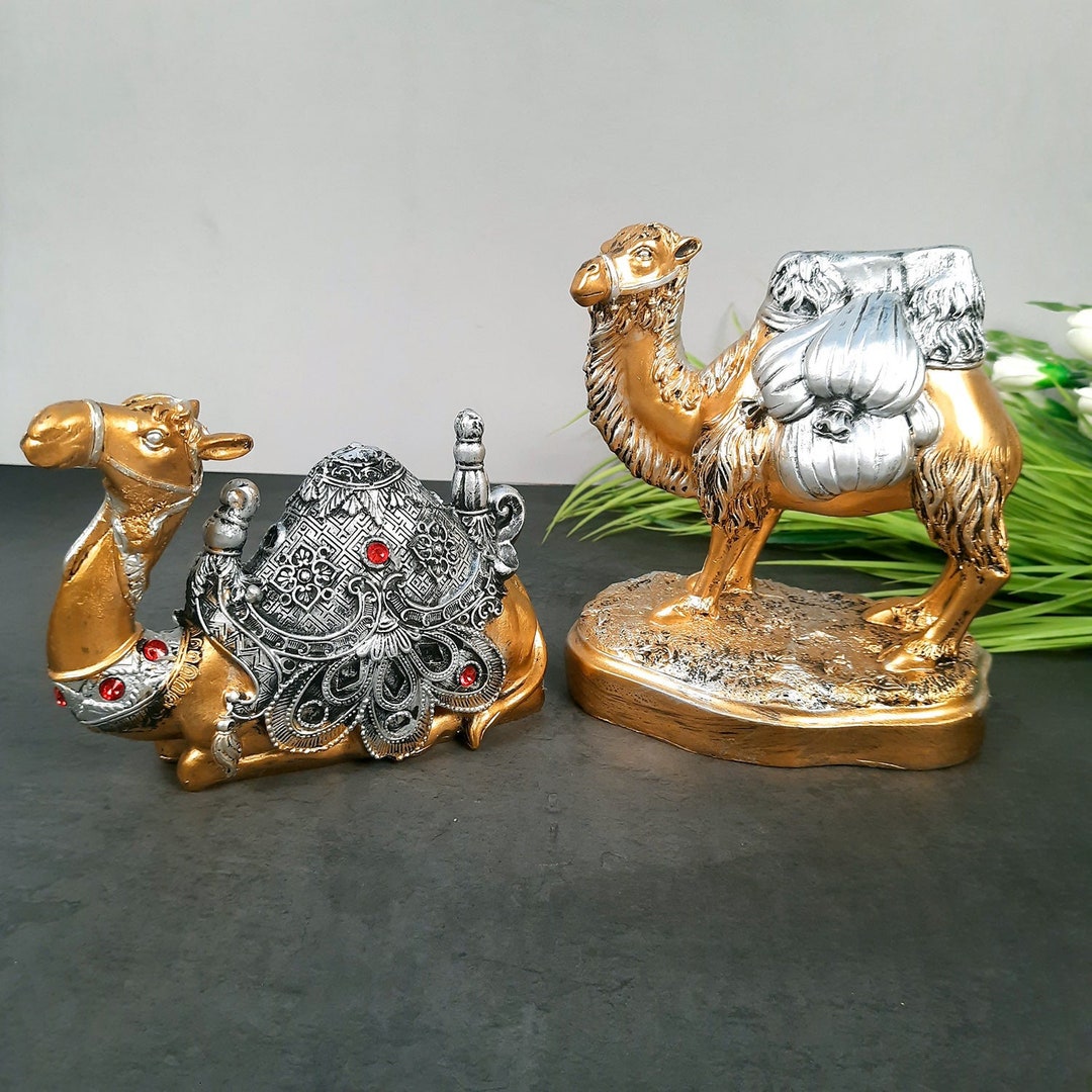 Camel Showpiece Set Arabian Camel Statue Animal Figurines for Vastu ...