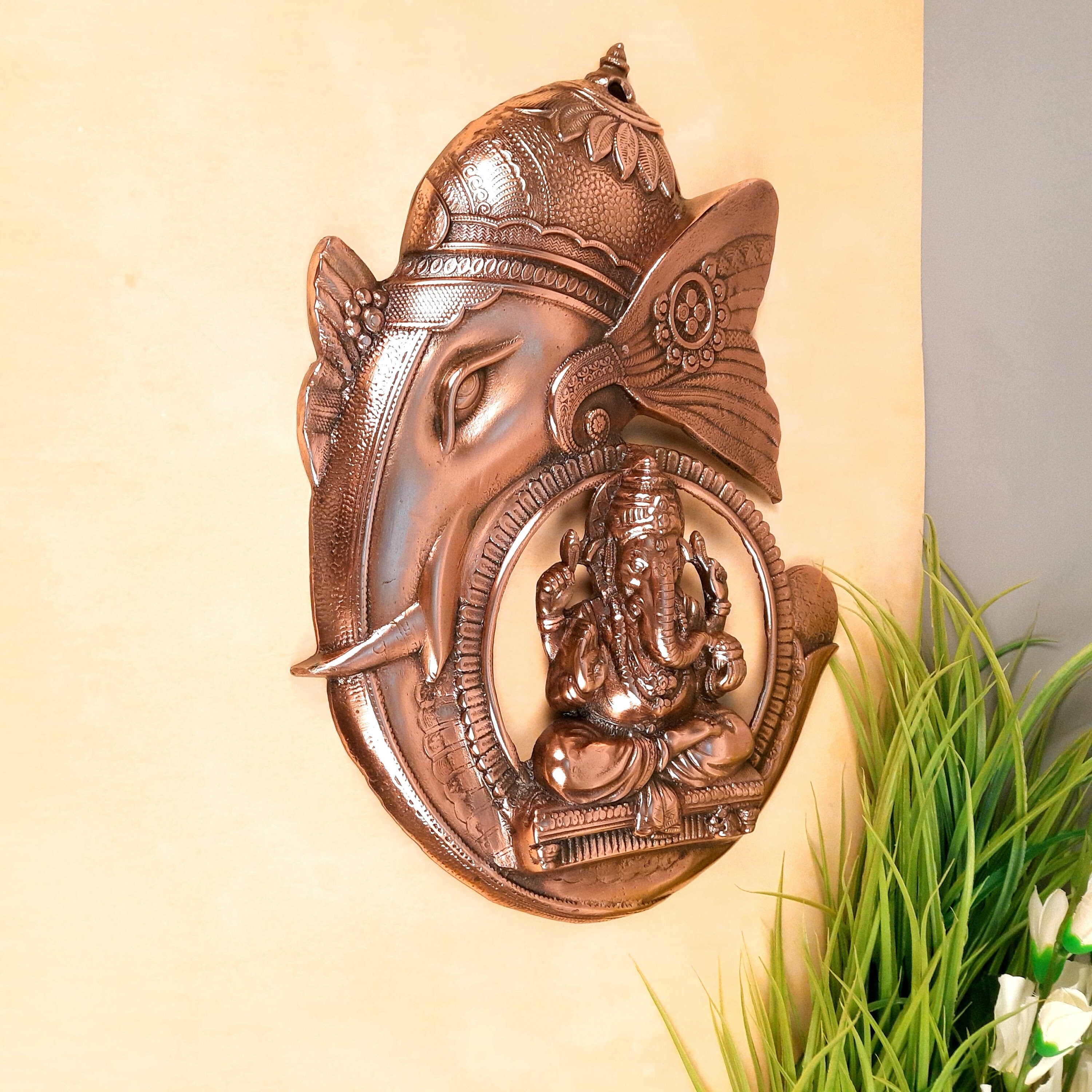 Ganesh Wall Hanging Statue Ganesha Wall Art for Home, Entrance, Living ...