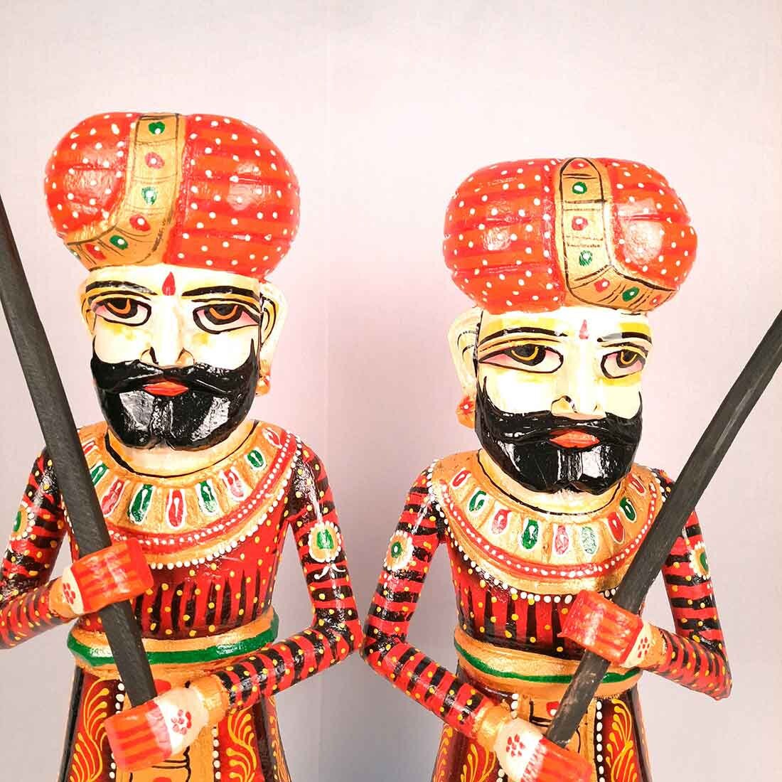 Rajasthani Decorative Handicraft Wooden Royal Gaurd/ Darbaan /watchman ...