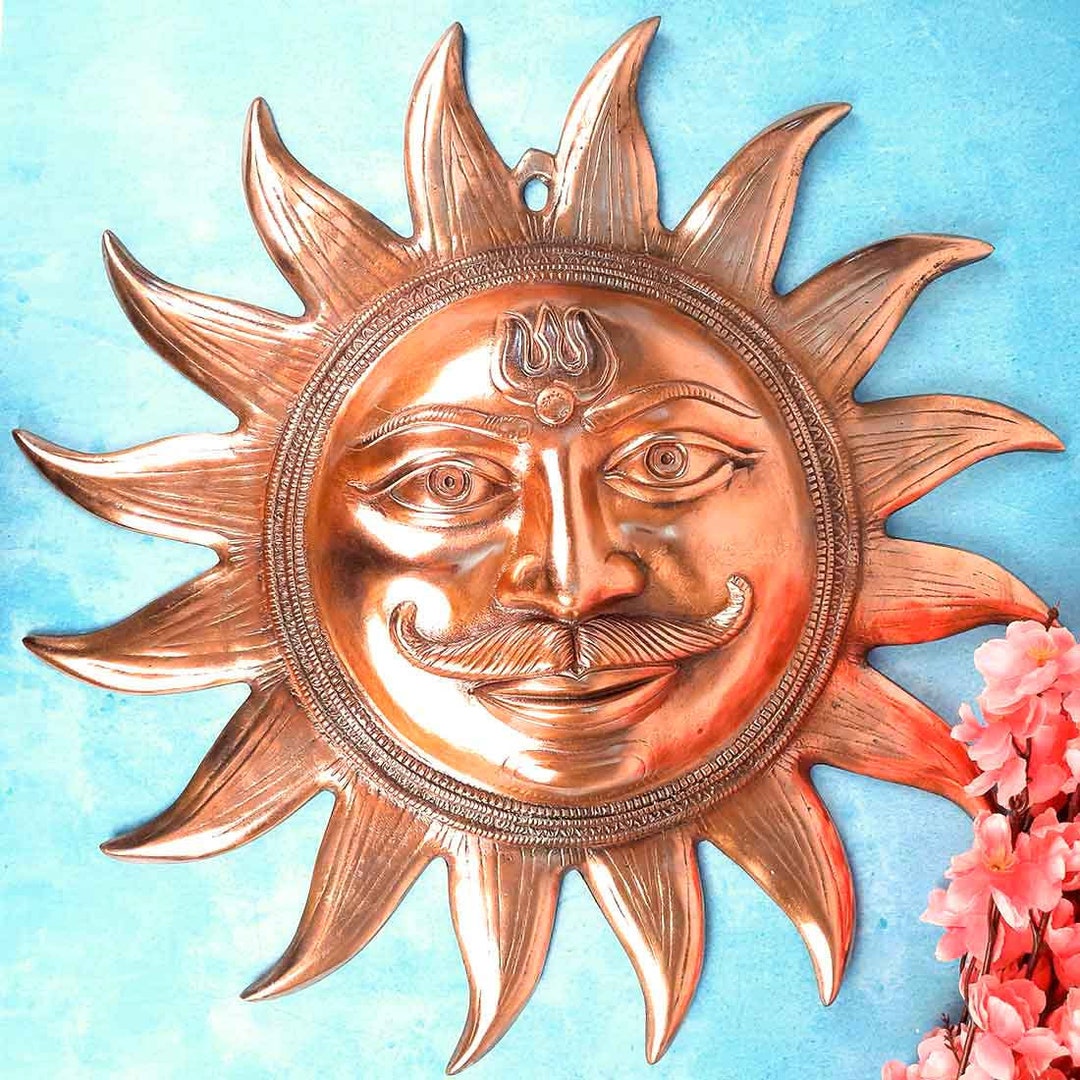 Sun God Wall Hanging Surya Bhagwan Wall Decor for Home, Living Room ...