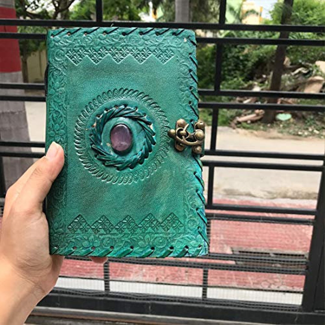 Embossed Leather Diary 7 Inch/ Personal Journal/ Notebook - Etsy