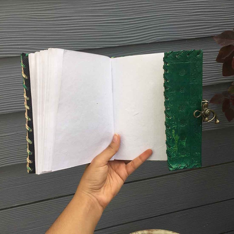 Embossed Leather Diary 7 Inch/ Personal Journal/ Notebook - Etsy