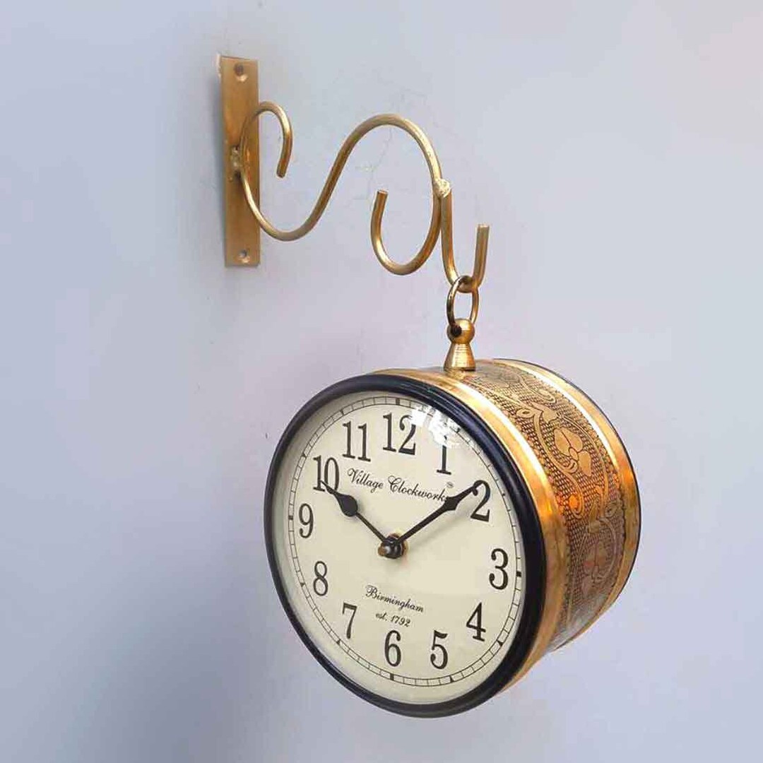 Victorian Station Clock Antique Railway Clocks Double Sided Platform ...