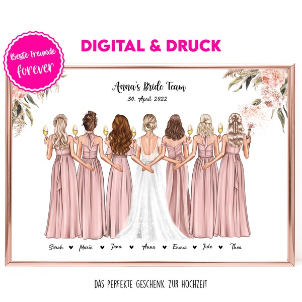 Team Bride Print - Etsy