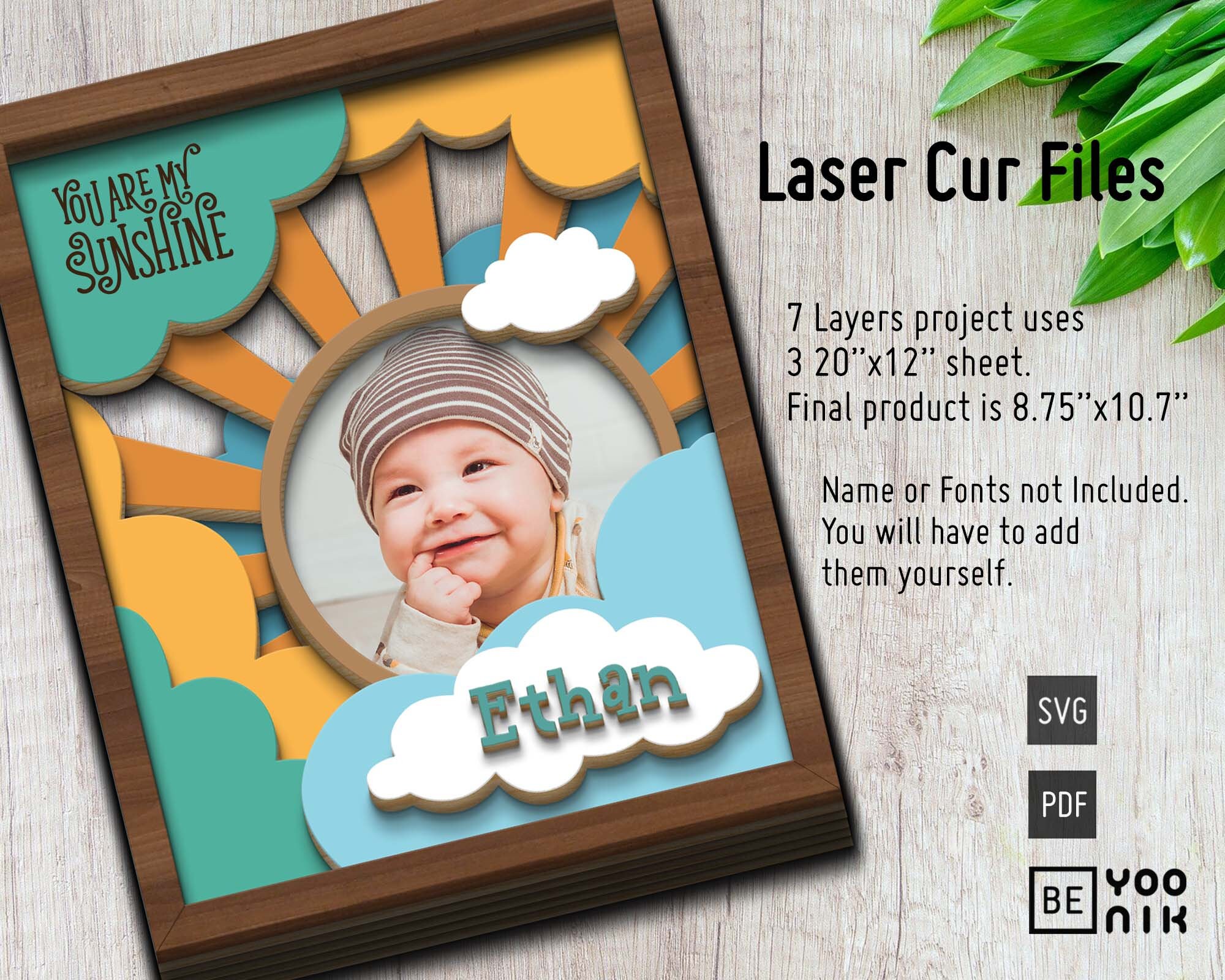 Art & Collectibles Digital Drawing & Illustration Glowforge Cut file ...