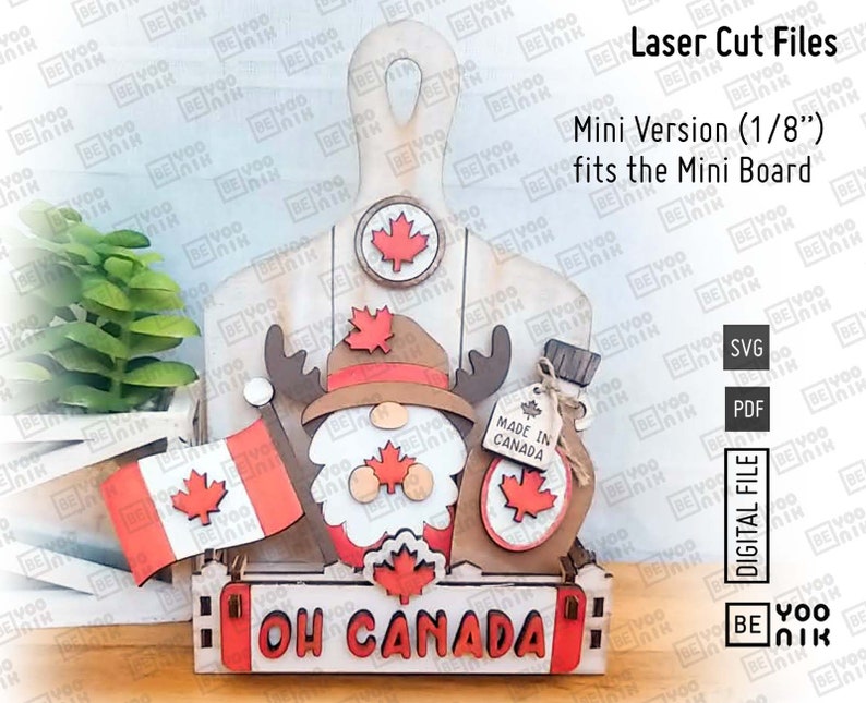 Oh Canada Sign Mini and Standard Size Laser Files in SVG and PDF Files ...