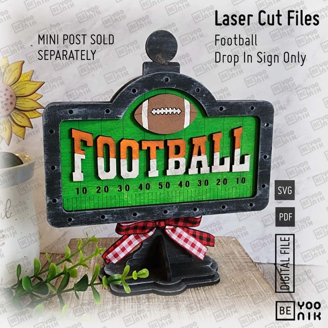 Add on Football Field Mini Sign in SVG and PDF for Our Mini Post Drop ...