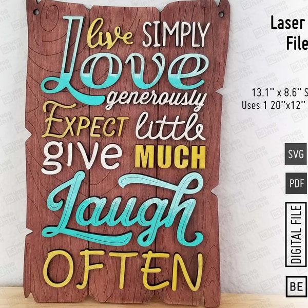 Laugh Often Sign - Etsy