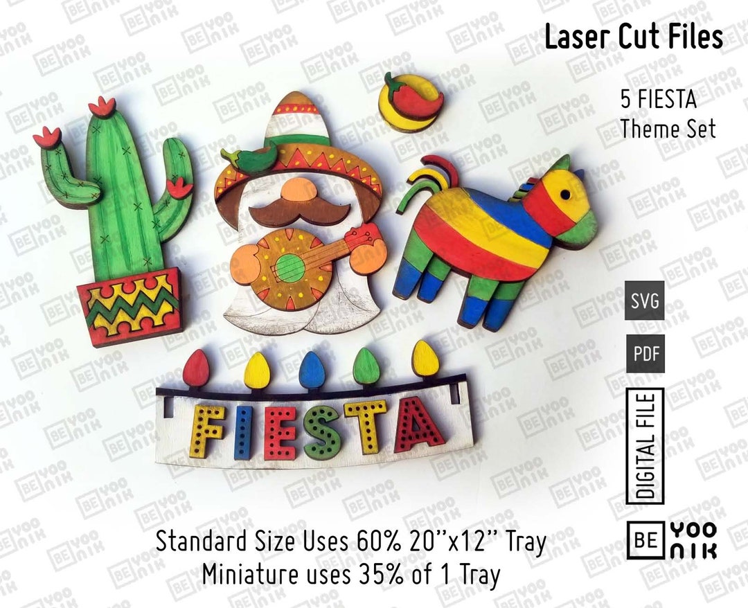 Fiesta, Party 5 Signs Mini and Standard Size, Truck and Board Can Only ...