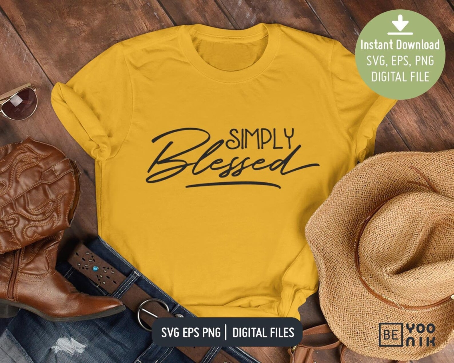 Simply Blessed Svg Image File Png Eps Happy Fall Fall Etsy