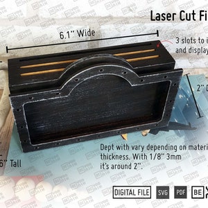Signs Holder Box Only Laser Cut Ready Files in SVG and PDF. Box Frame ...