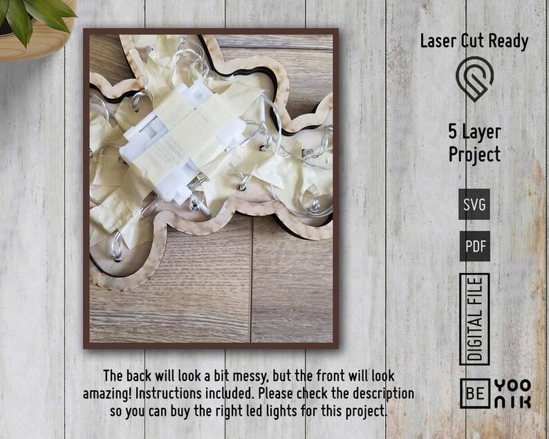 3d Word Led Light Box Family SVG and PDF Laser Ready Files - Etsy