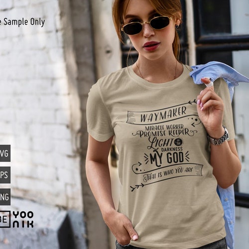 Waymaker Cross SVG Way Maker Miracle Worker Promise Keeper - Etsy