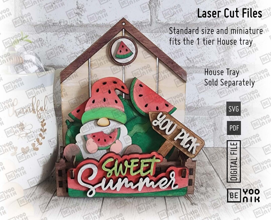 Sweet Summer Watermelon Theme Tiered Tray Set of 5 Signs for Our Tier ...