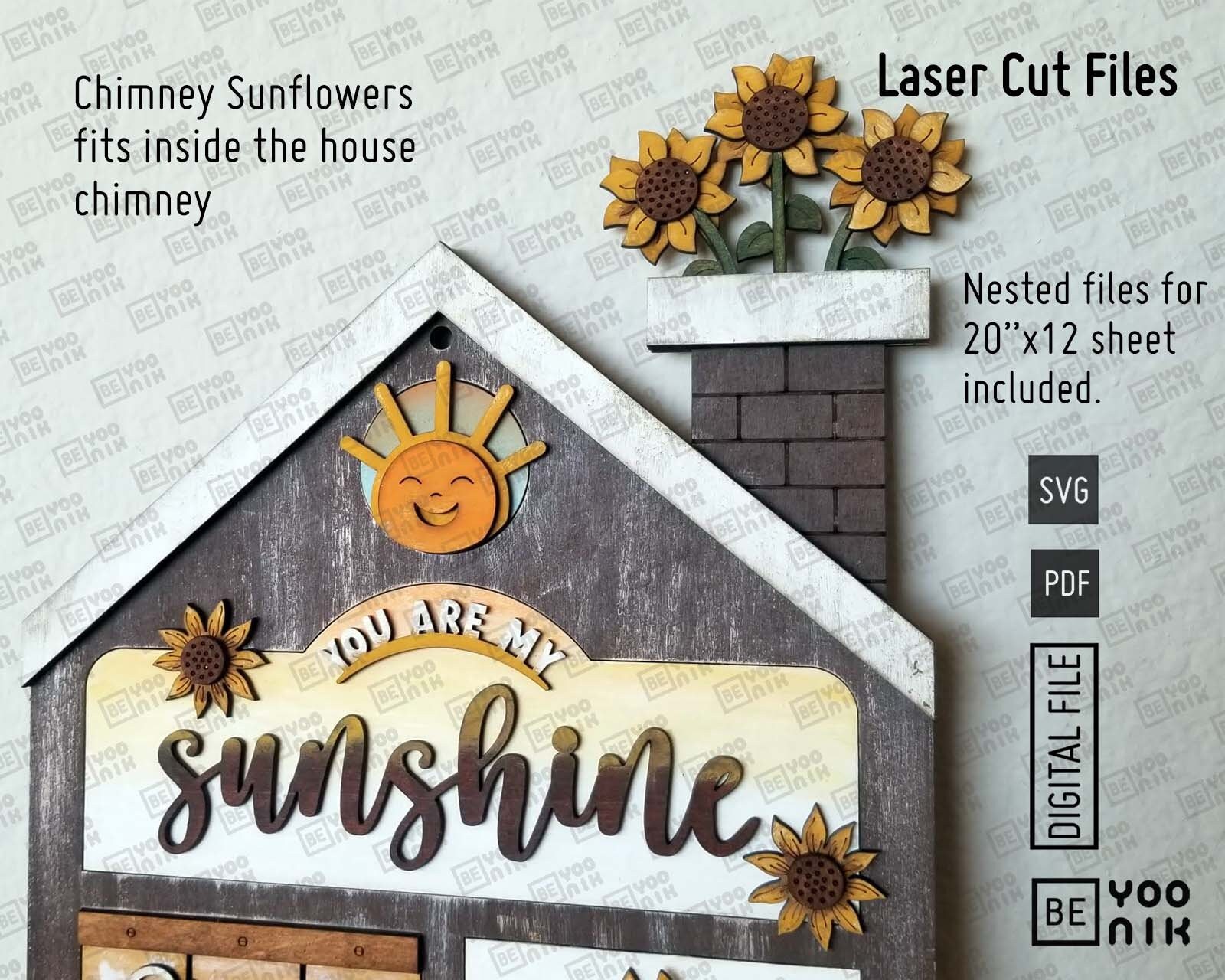 You Are My Sunshine Sunflowers Theme of 7 Interchangeable - Etsy