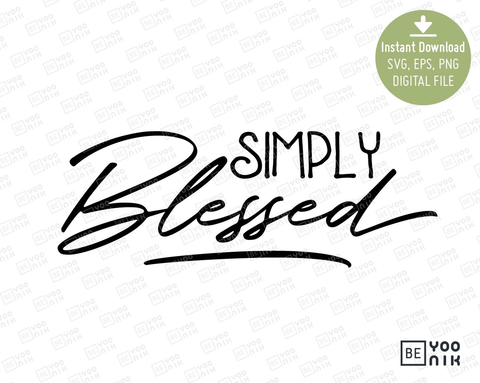 Simply Blessed Svg Image File Png Eps Happy Fall Fall Etsy