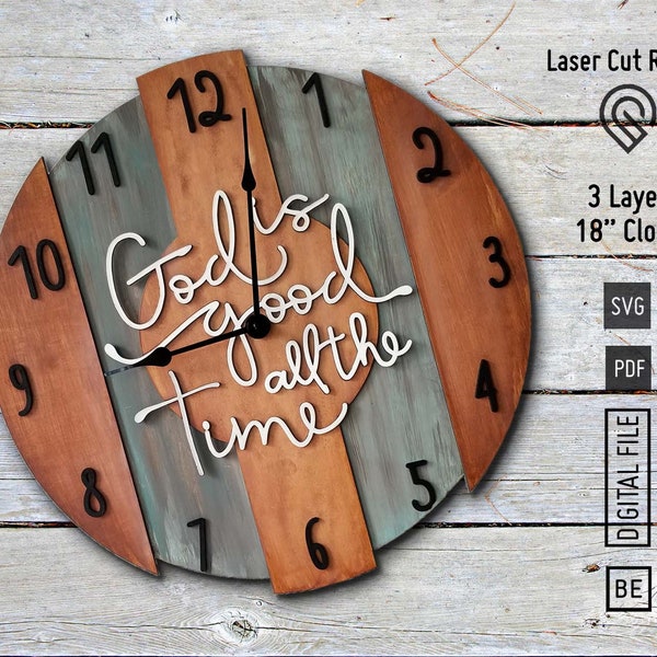 Clock Svg - Etsy