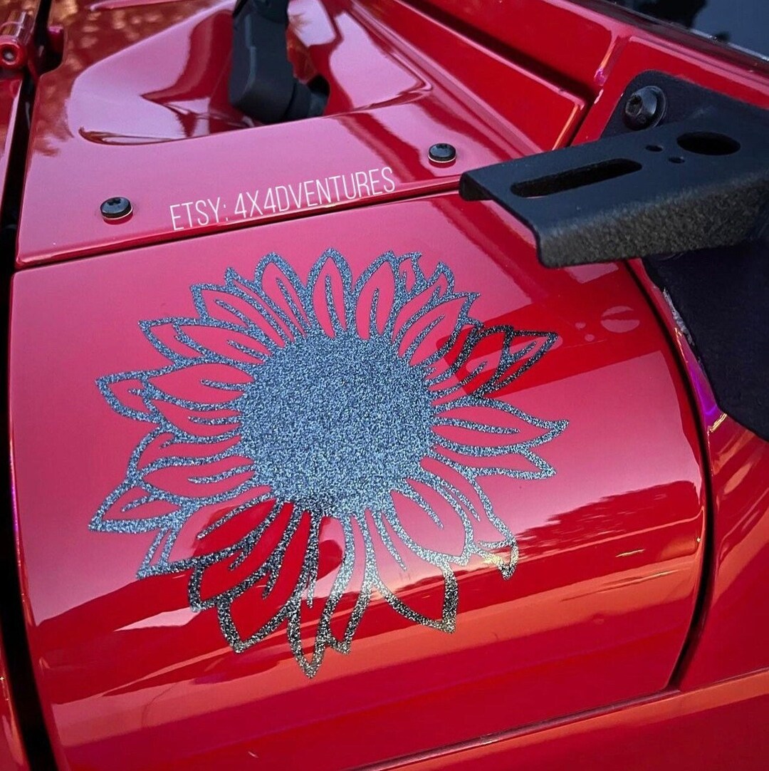 Sunflower Decal Hood Decals Offroad Decal Look Pretty Play - Etsy