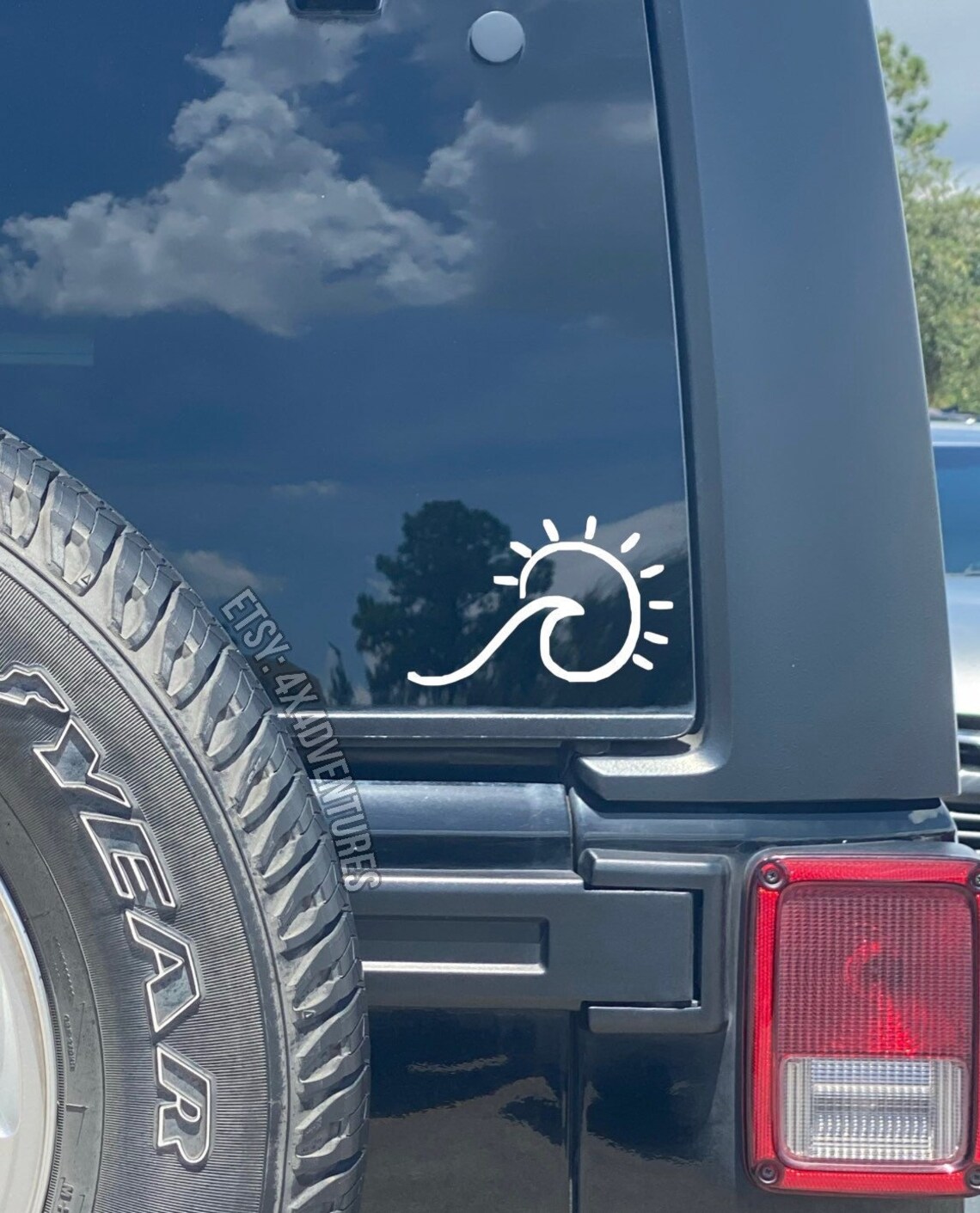 Sun Wave Wave Decal Sun Decal Ocean Wave Decal Beach | Etsy