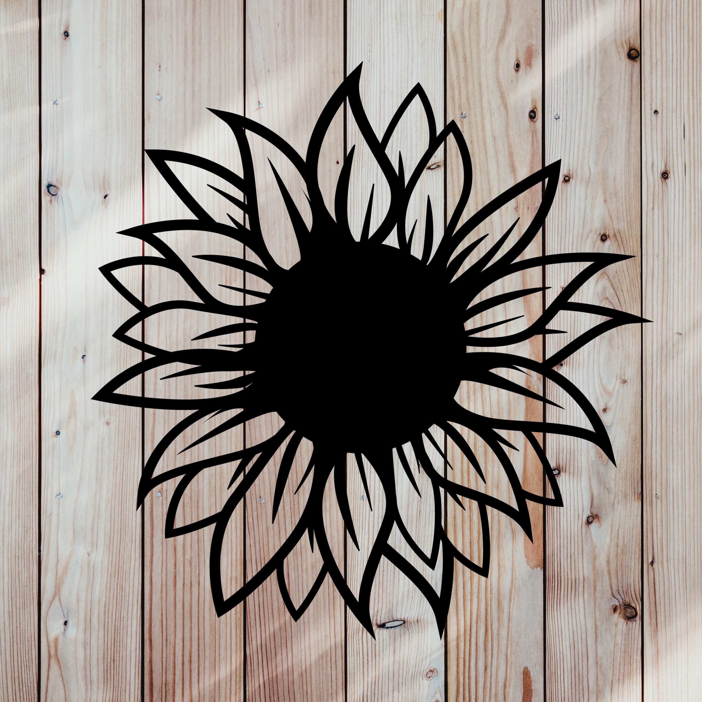 Sunflower Vinyl Decal Sunflower Love Car Decal Sunflower Etsy