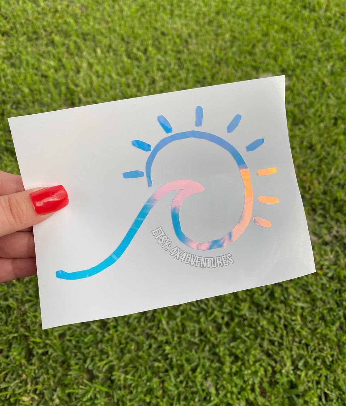 Sun Wave Wave Decal Sun Decal Ocean Wave Decal Beach | Etsy