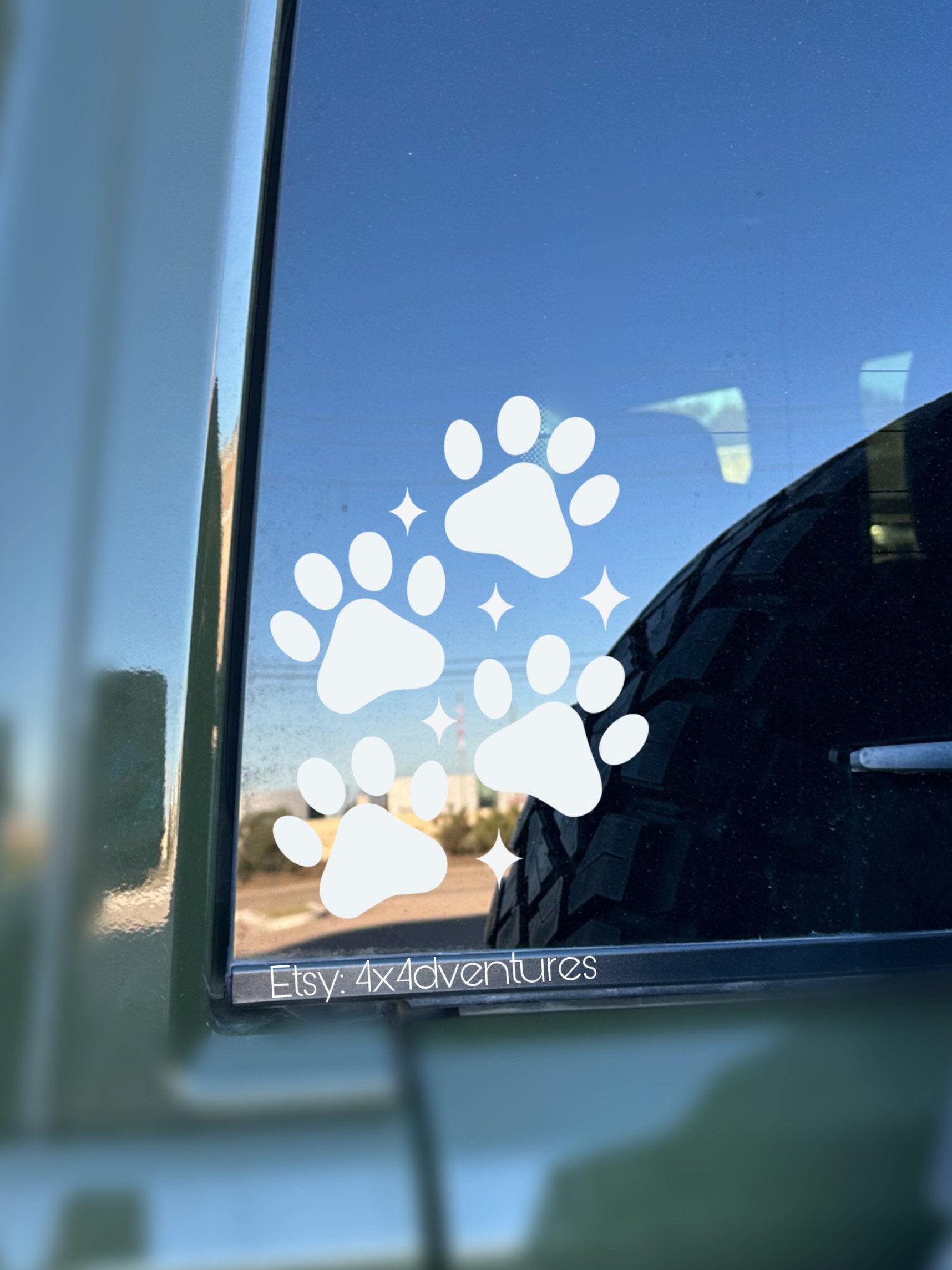 Dog Paws Decal Paws Decal Cat Decal Paws and Stars Decal - Etsy