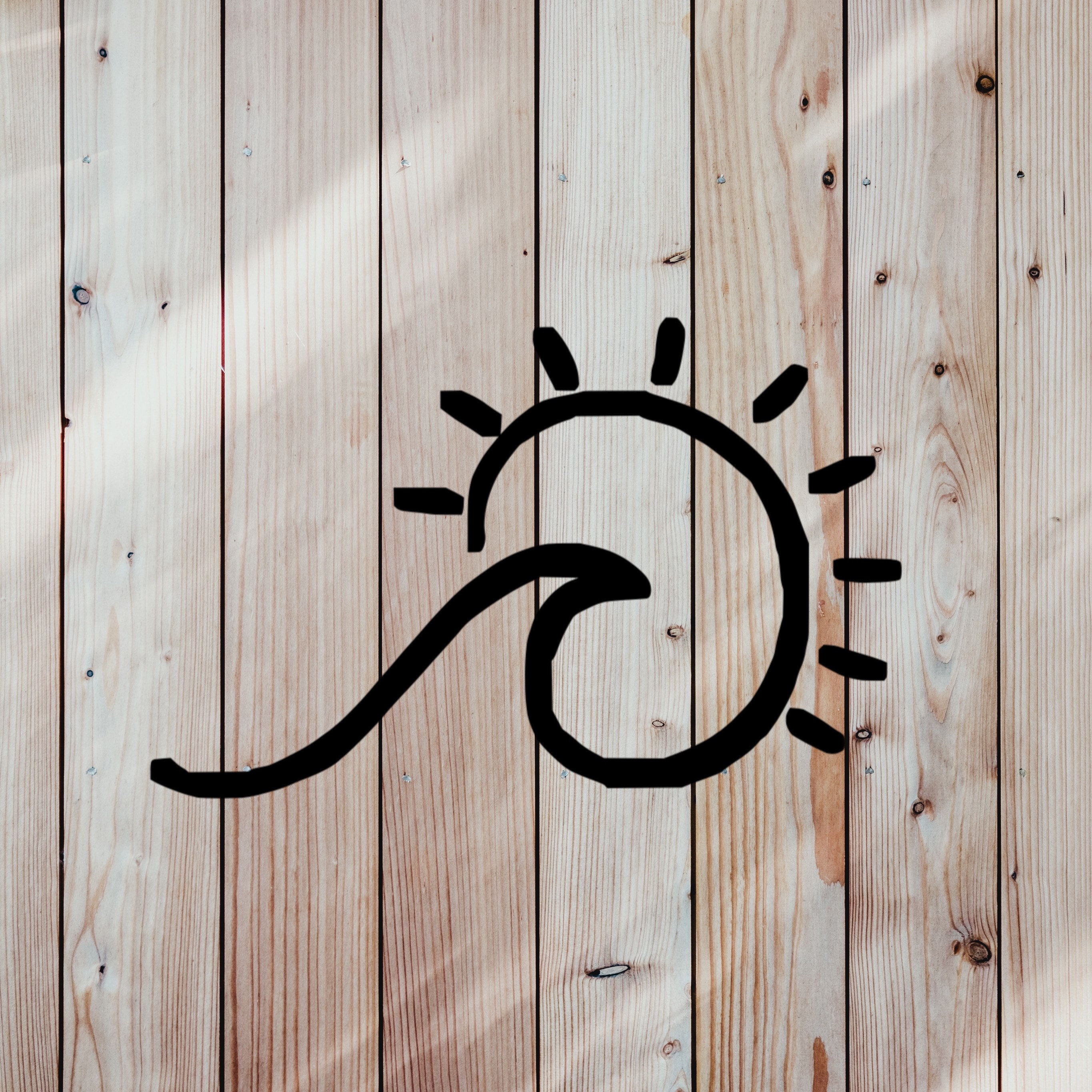 Sun Wave Wave Decal Sun Decal Ocean Wave Decal Beach | Etsy