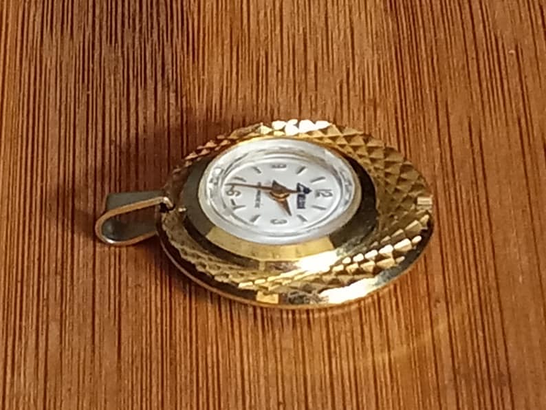 Vintage Lady Nelson Pendant Watch: 1960s Swiss Made Gold Tone (needs ...