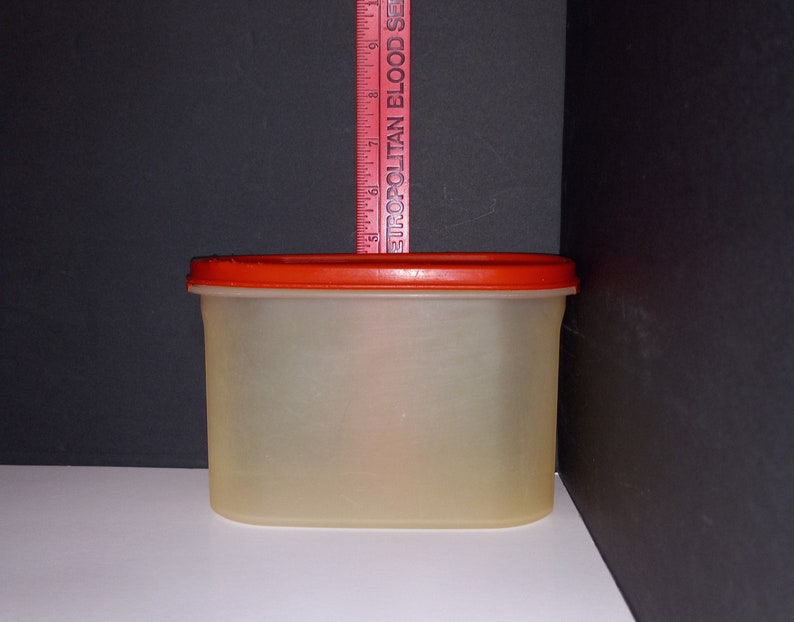 Vintage Tupperware Modular Mates Clear W/paprika Lids 1980s Retro ...