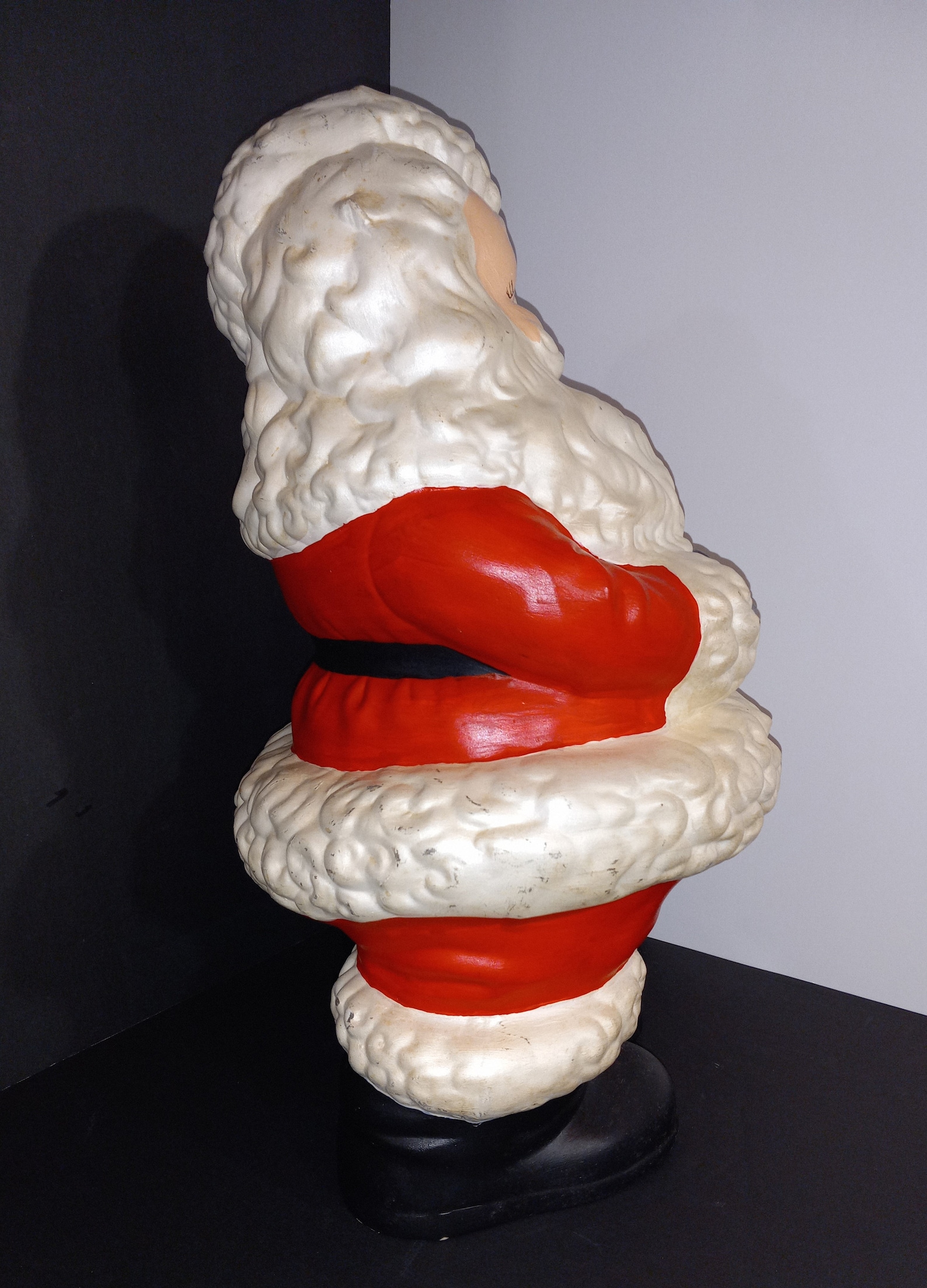 Vintage Large Ceramic Santa 1970s Hand Painted/gift/hand - Etsy
