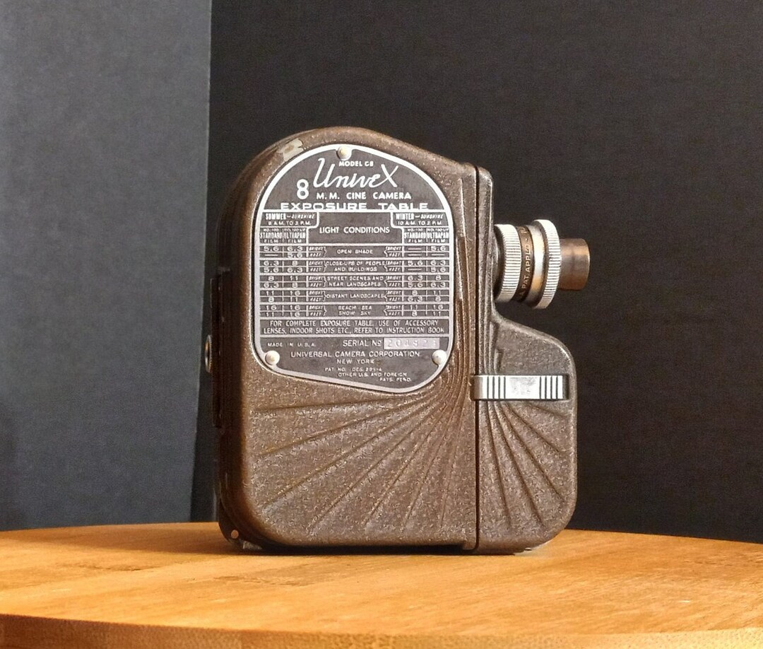 Vintage Univex C8 8mm Film Movie Camera W/model A8 Case 1930s Art Deco ...