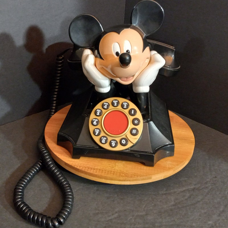 Mickey Mouse Telephone - Etsy