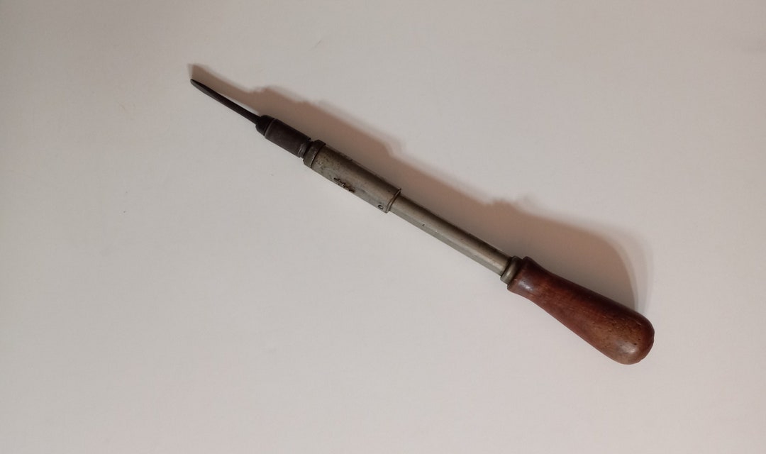 Vintage Yankee 130A Spiral Ratchet Screwdriver: Wood Handle Collectible ...