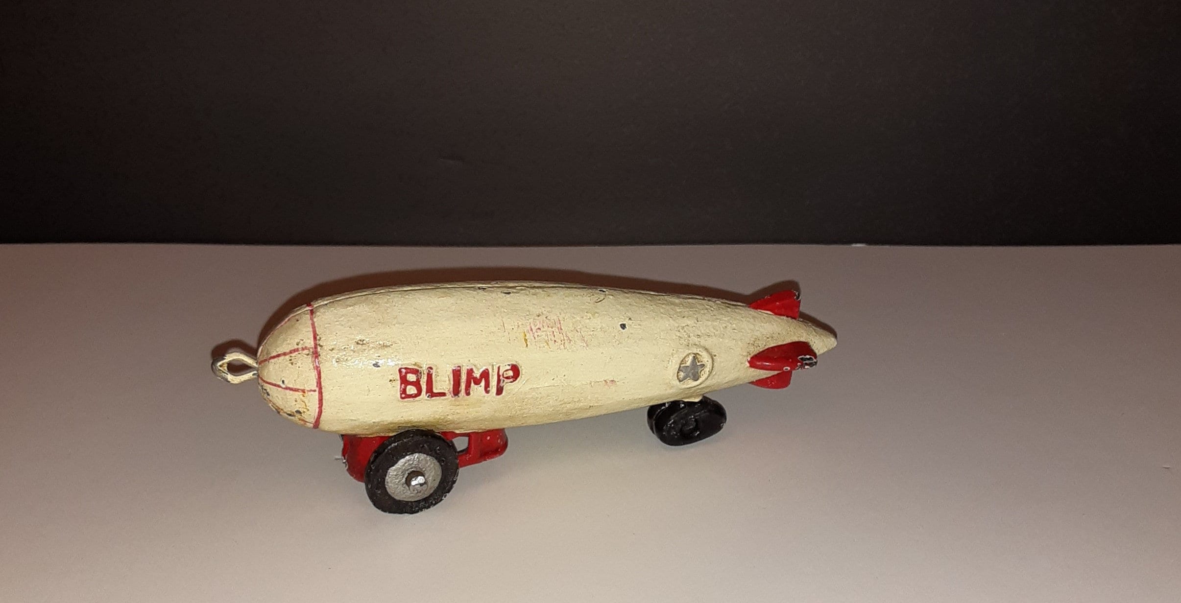 Vintage Cast Iron Toy Blimp 1950s Pull | Etsy