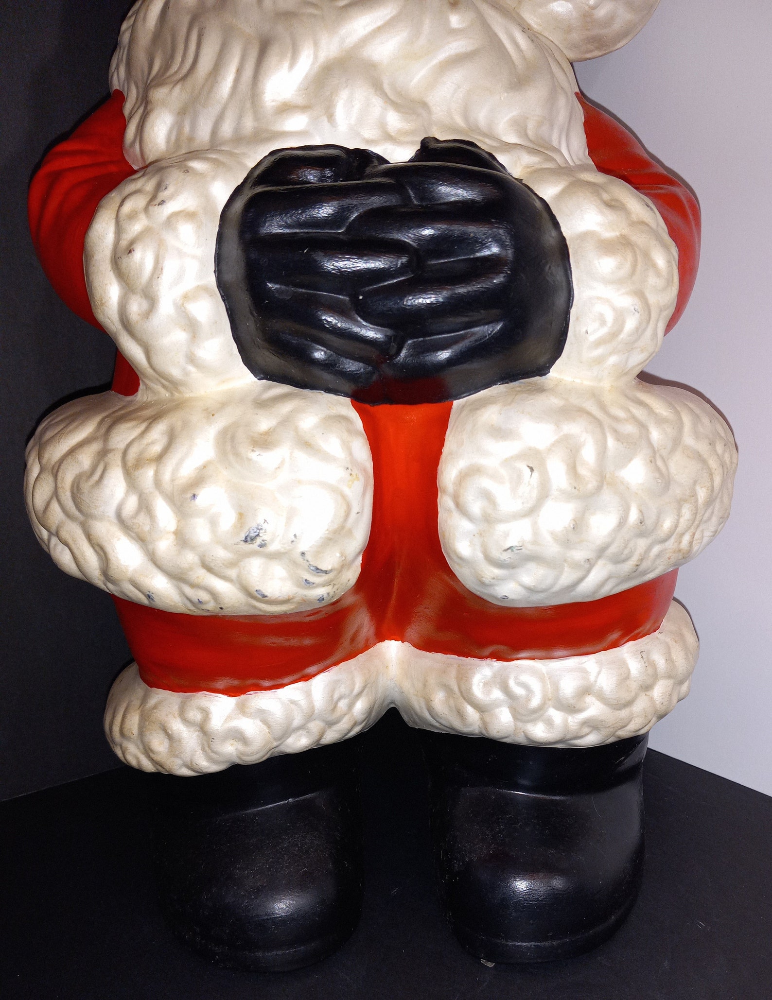 Vintage Large Ceramic Santa 1970s Hand Painted/gift/hand - Etsy