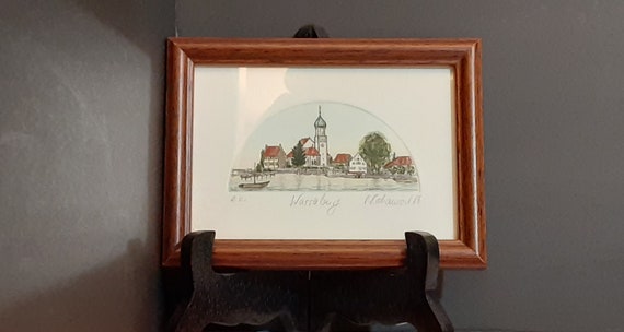 Vintage Sm Framed Drawing Artist Signed 1986 - Etsy