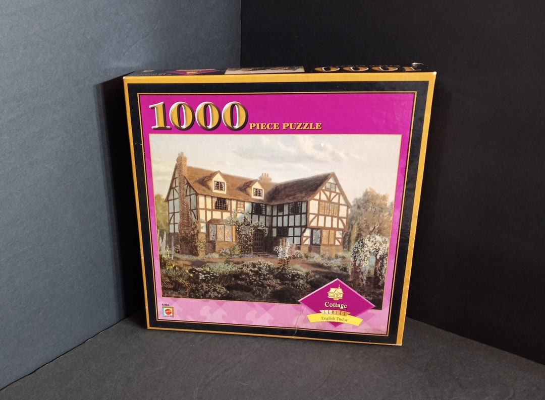 Vintage Mattel English Tudor Puzzle: 1000 Piece Cottage Series (new in ...