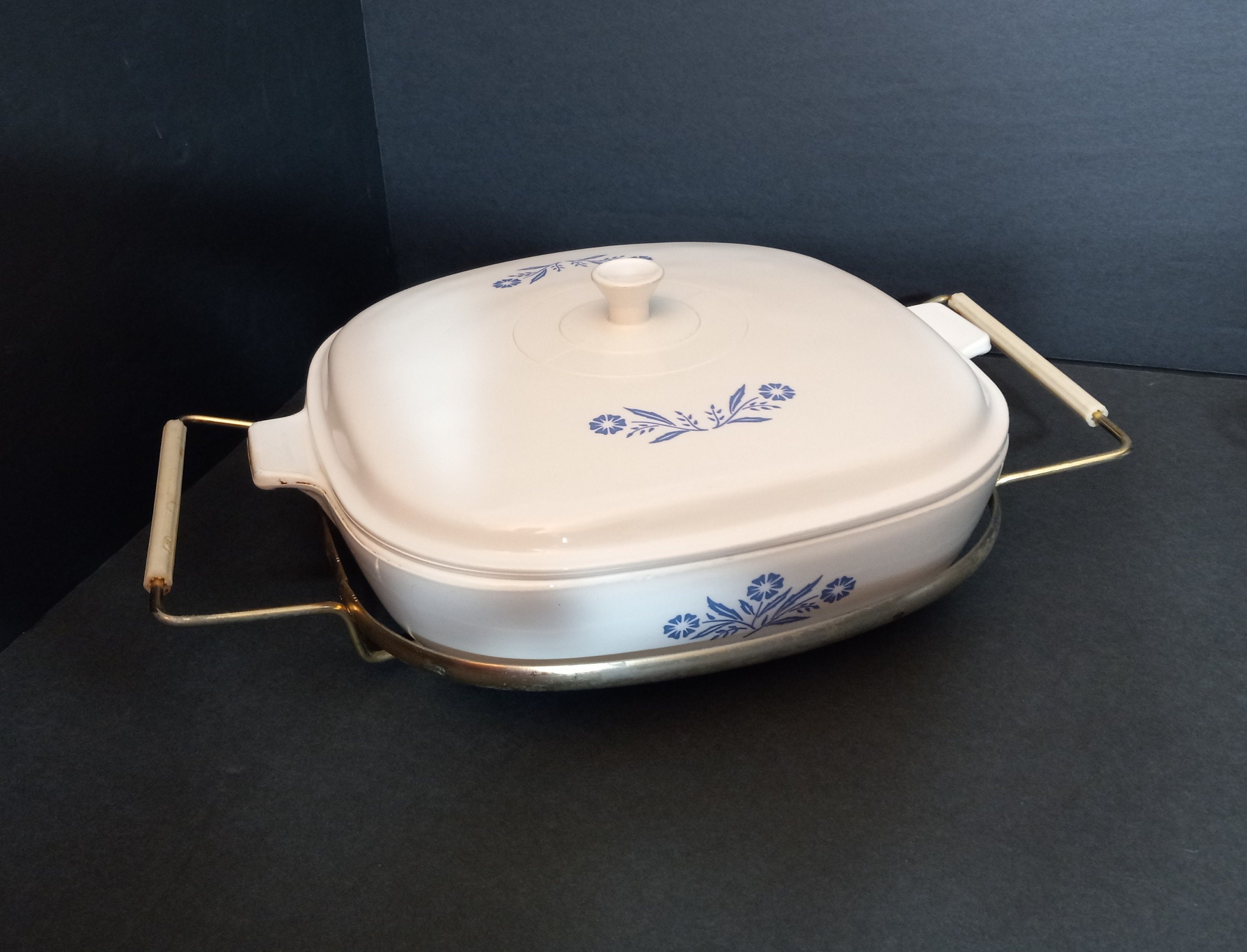 Vintage Corning Ware/pyrex Metal Cradle 1957-59 Gift/mid Century/wire ...