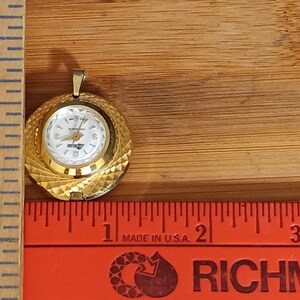 Vintage Lady Nelson Pendant Watch: 1960s Swiss Made Gold Tone (needs ...