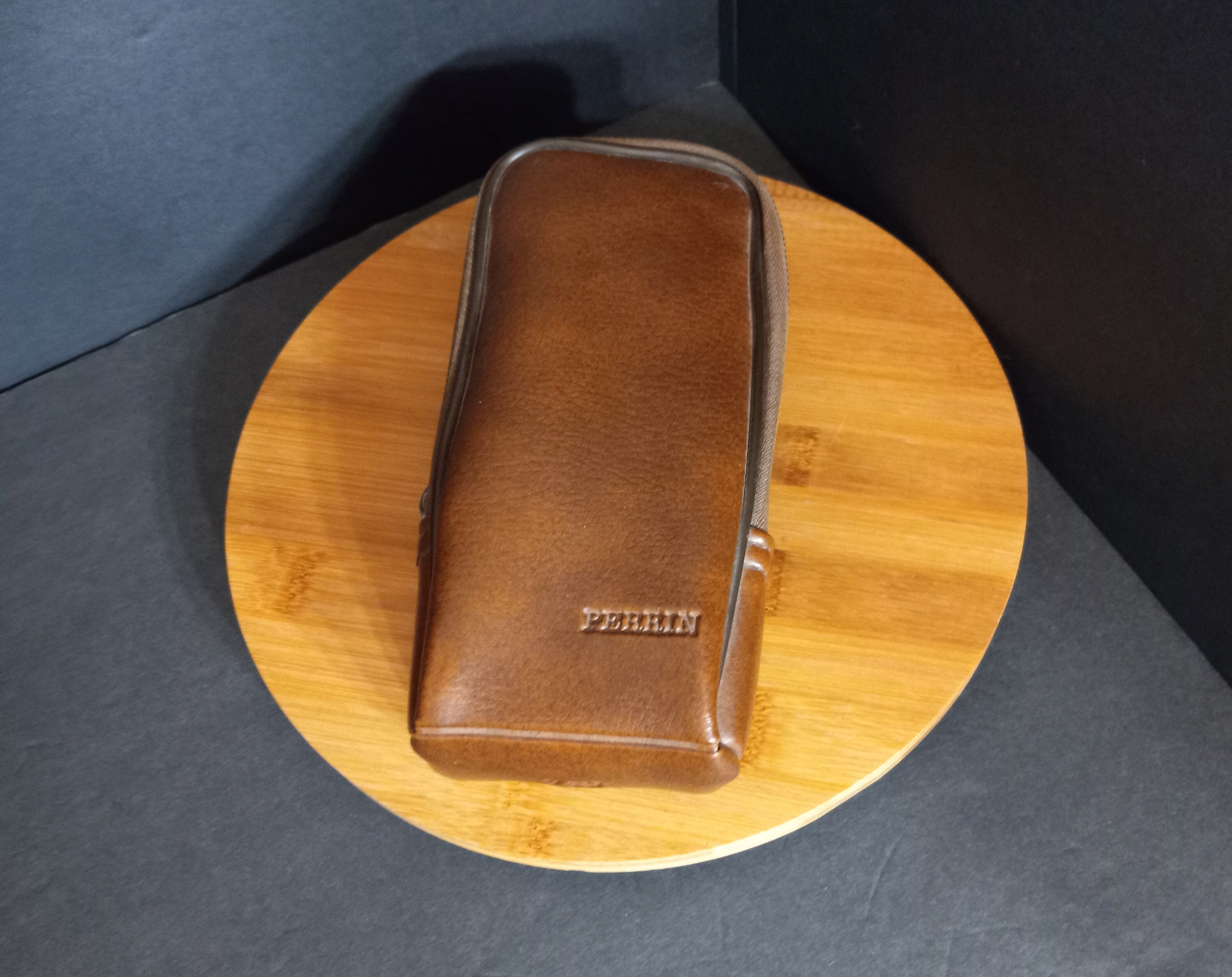 Vintage Perrin Camera Case 1970s Model 710 Cowhide Belt Clip Leather ...