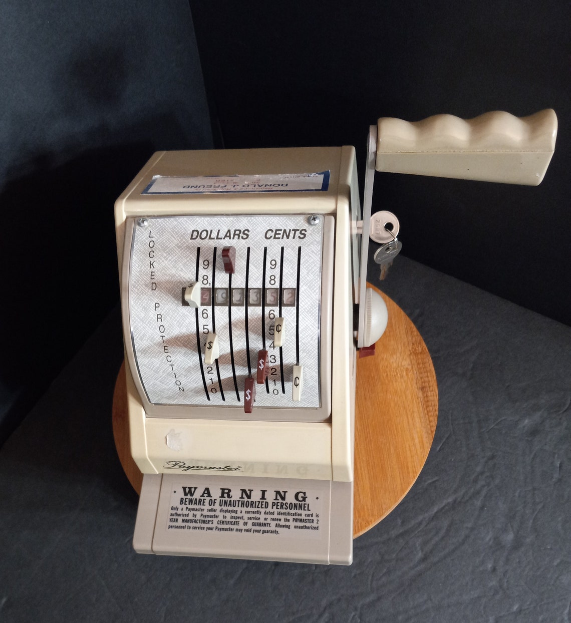 Vintage Paymaster Check Printer 8500-7 Series - Working Office ...