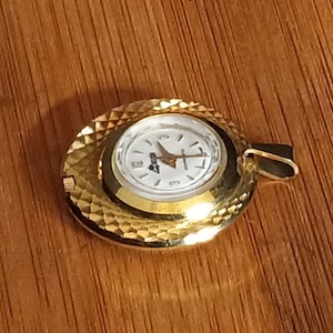 Vintage Lady Nelson Pendant Watch: 1960s Swiss Made Gold Tone (needs ...