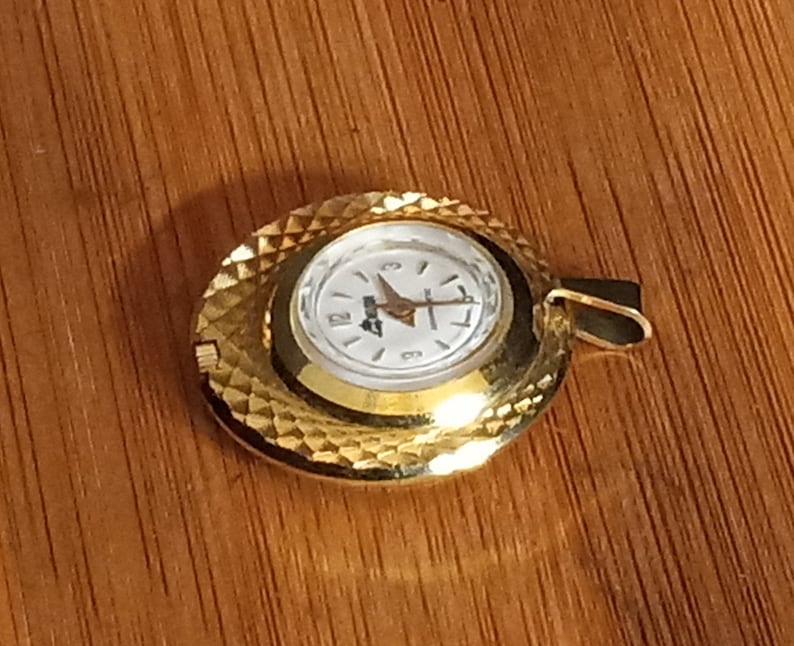 Vintage Lady Nelson Pendant Watch: 1960s Swiss Made Gold Tone (needs ...