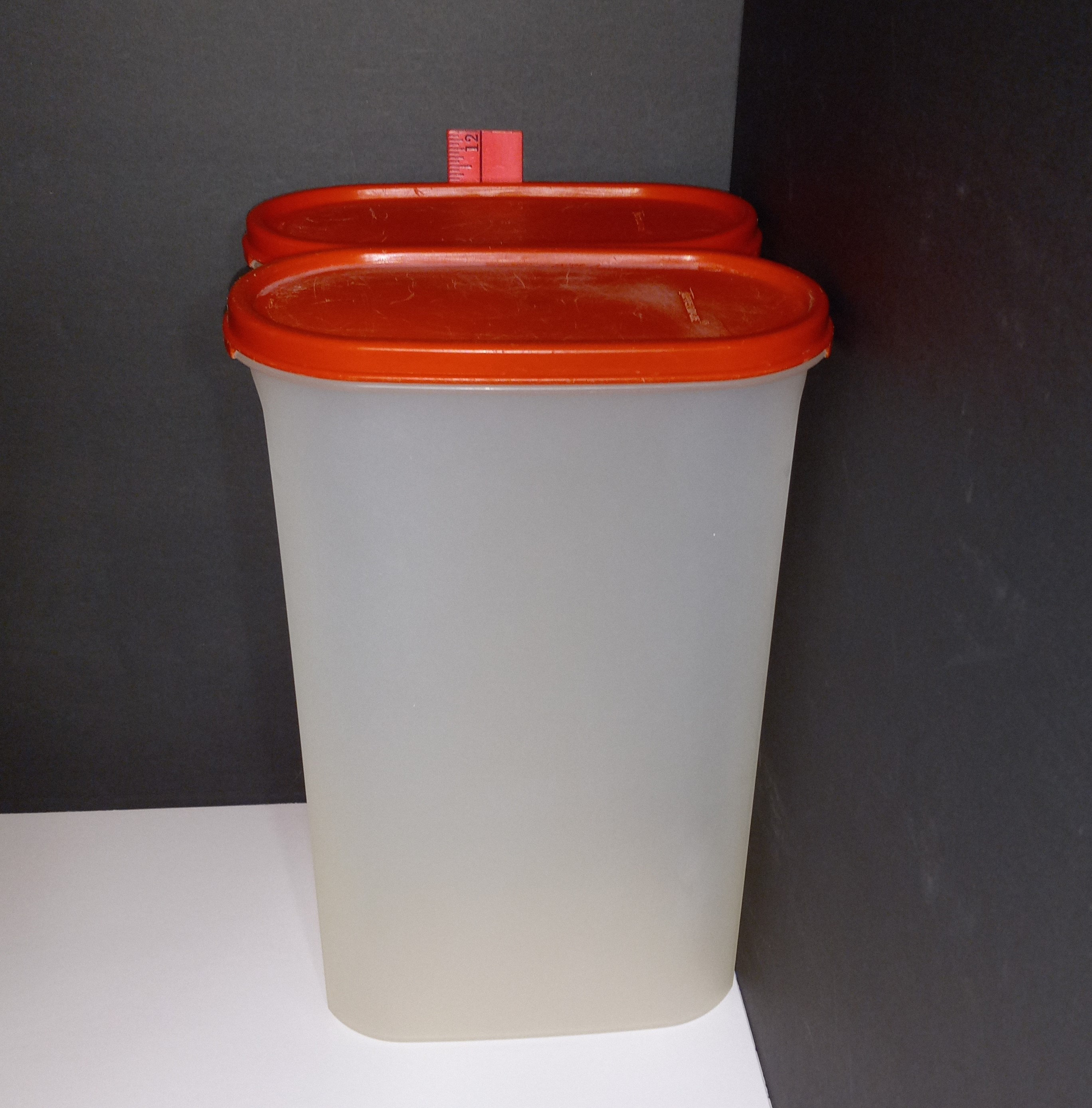 Vintage Tupperware Modular Mates Clear W/paprika Lids 1980s Retro ...