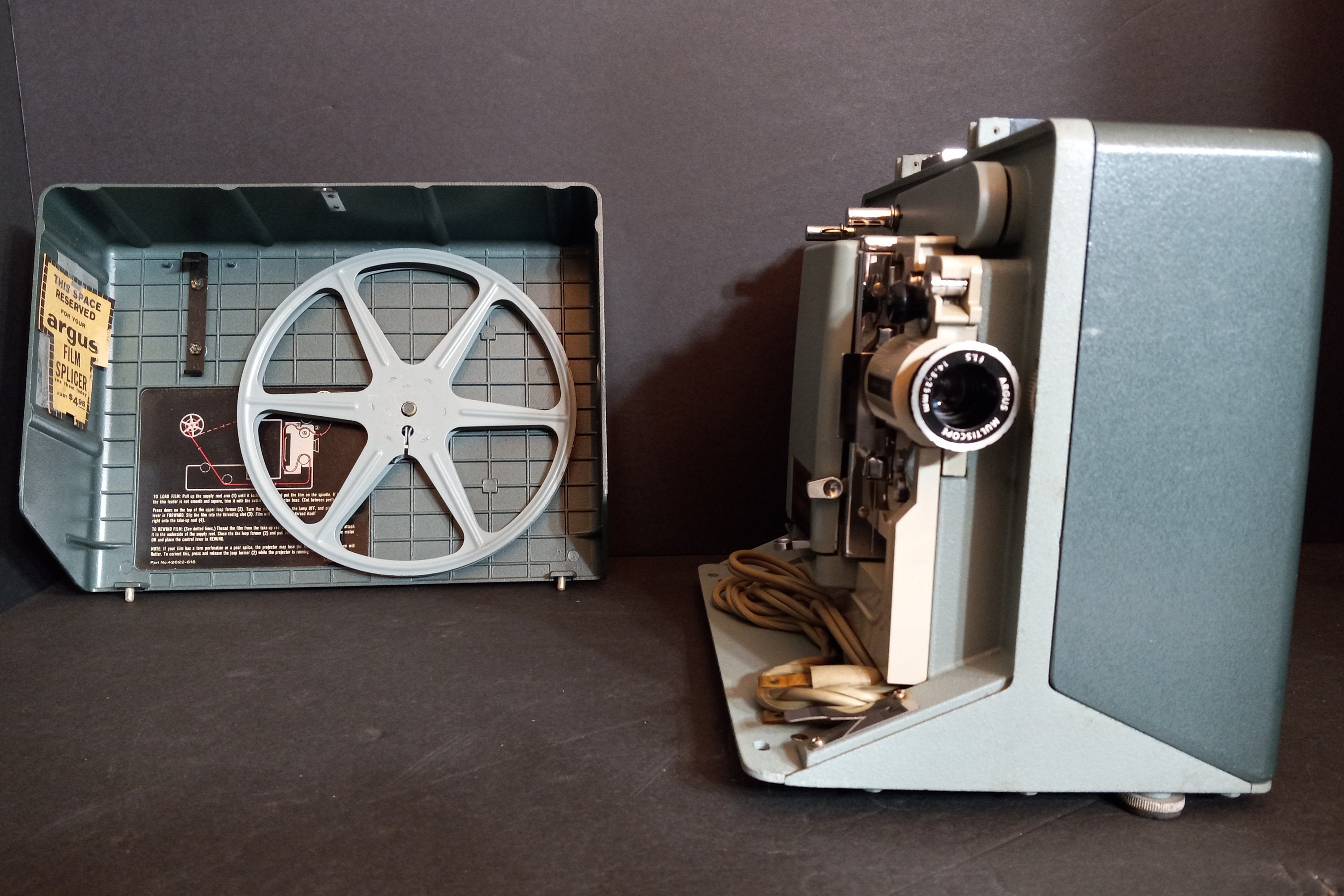Vintage Argus Showmaster 500 AZ 8MM Film Projector With Case Works - Etsy