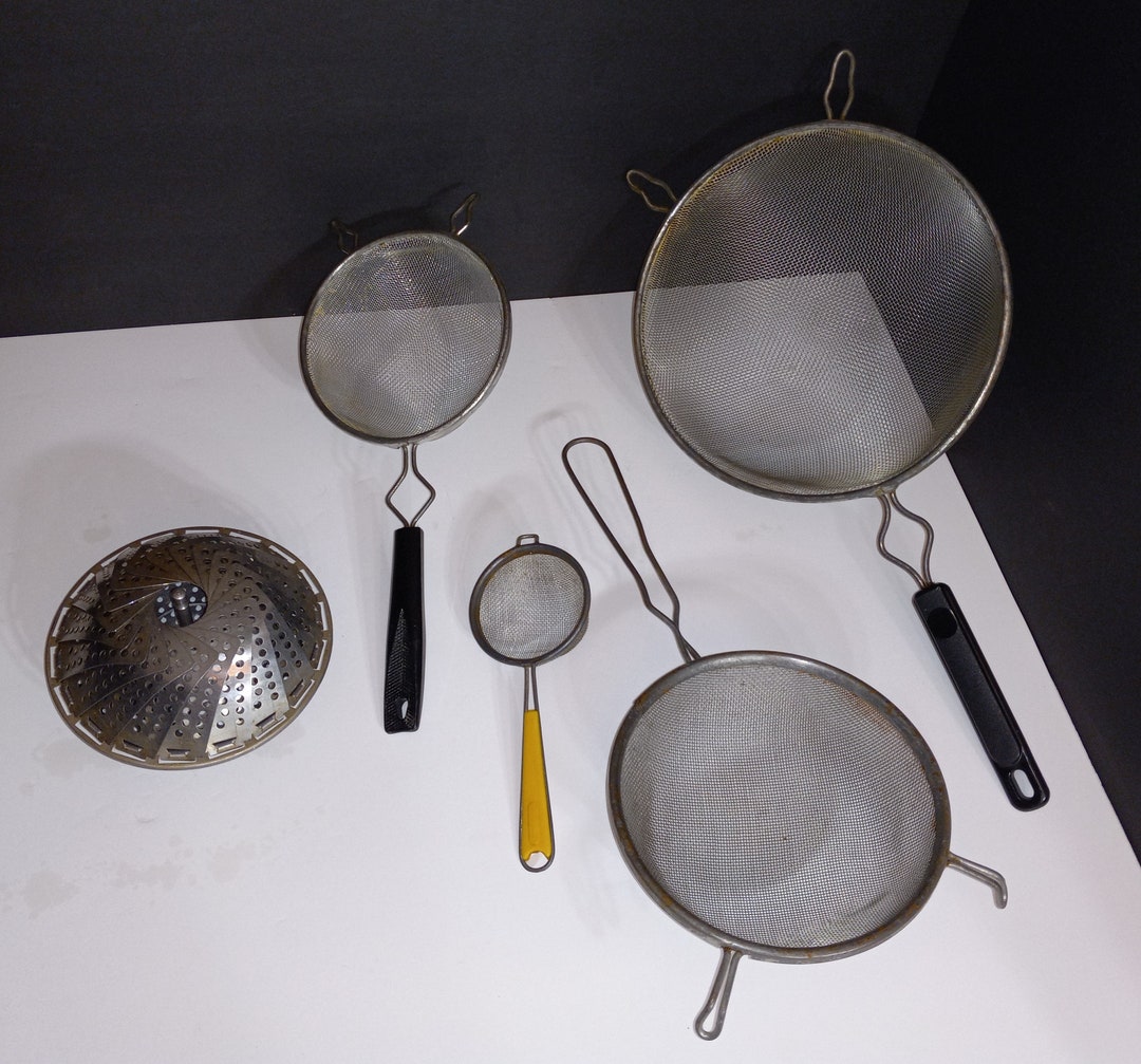 Vintage Strainers 1950s-70s Various Sizes/steamer/colander/gift/kitchen ...