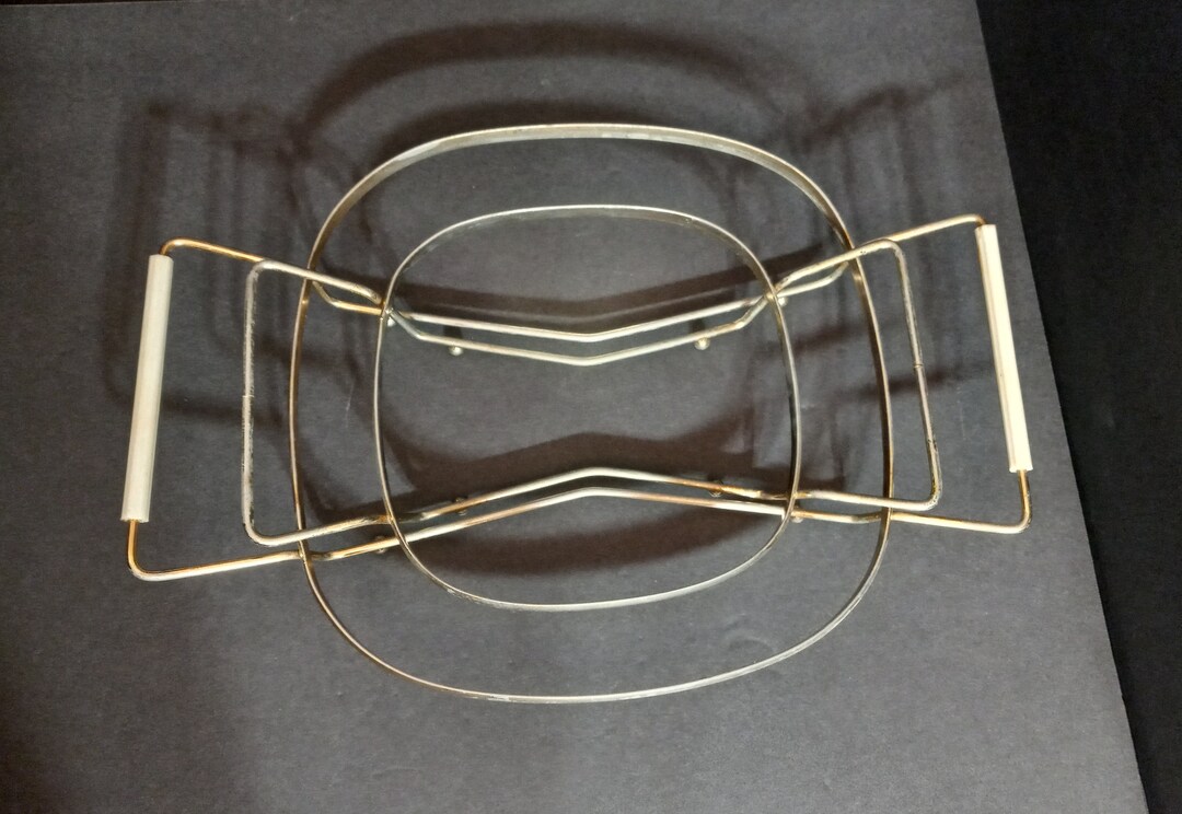 Vintage Corning Ware/pyrex Metal Cradle 1957-59 Gift/mid Century/wire ...